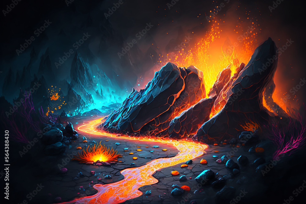 Volcano Magma Wallpaper