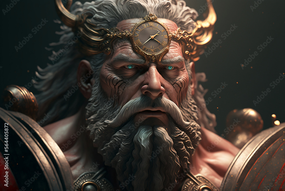 Character creation of Cronos, god of time, ancient god, greek mythology ...