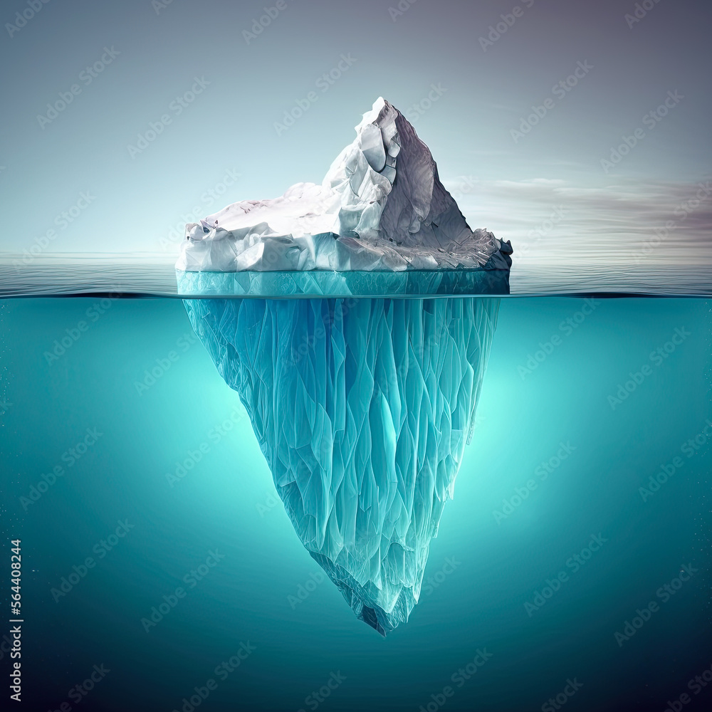 Tip Of The Iceberg Business Concept Generative Ai Iceberg Success
