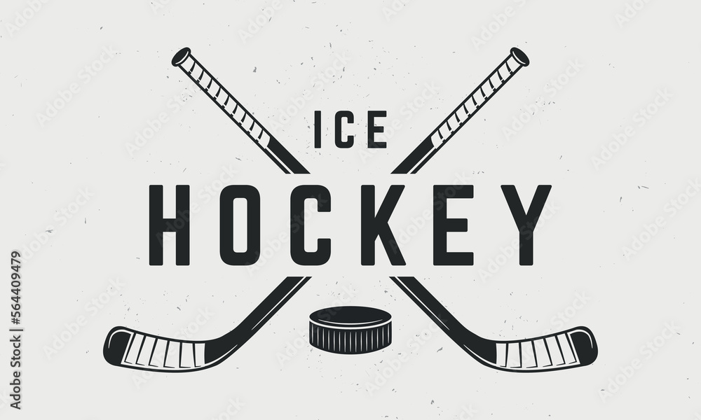 Retro Hockey Logo Hockey Logo Vector Art & Graphics | Freevector.com