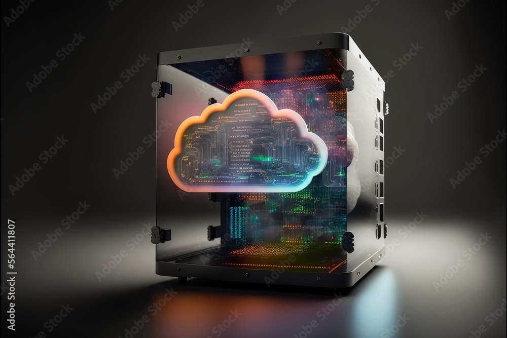 Server Room 3d Illustration With Node Base Programming Data Design Ncept Of Big Data 2887