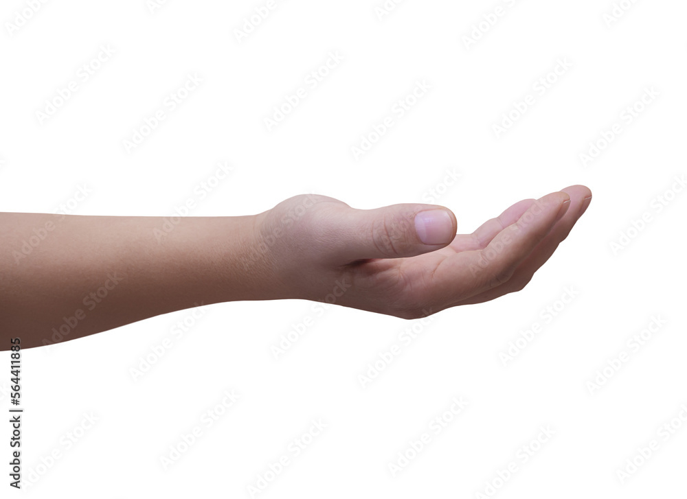 open hand on transparent background PNG Stock Photo | Adobe Stock