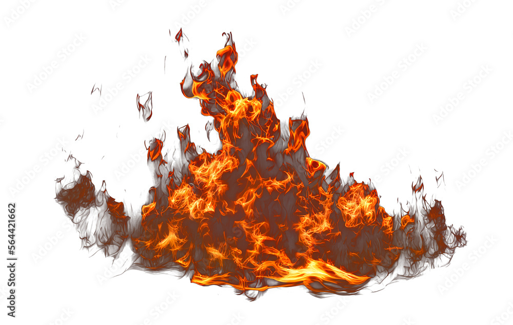 Raging Fire Flames - Transparent PNG - Generative Ai. Stock ...