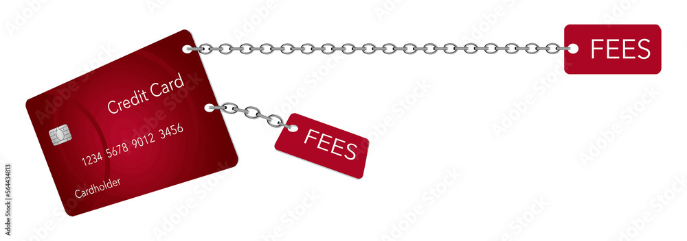 Credit cards usually come with some fees attached. Here is an image ...