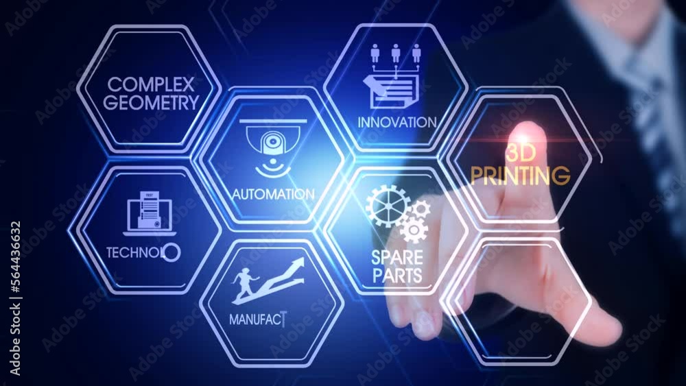 3dprinting Hexagonal Touch Screen Concept Hexagonal virtual Touch ...