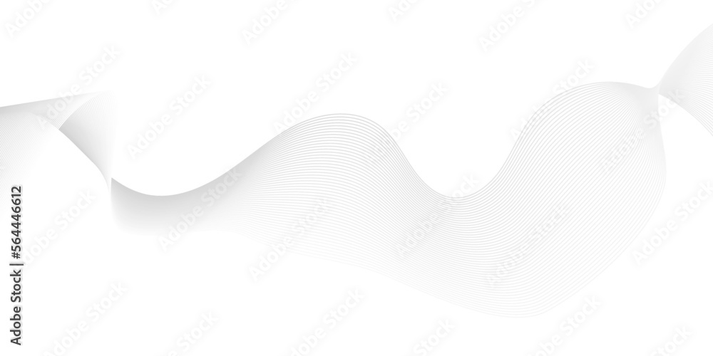 Abstract white paper wave background and abstract gradiant and white wave curve lines banner ...
