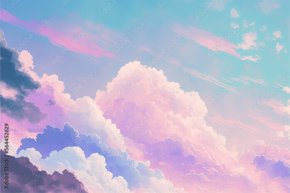 Pastel color of sky background. Illustration graphic design with ...
