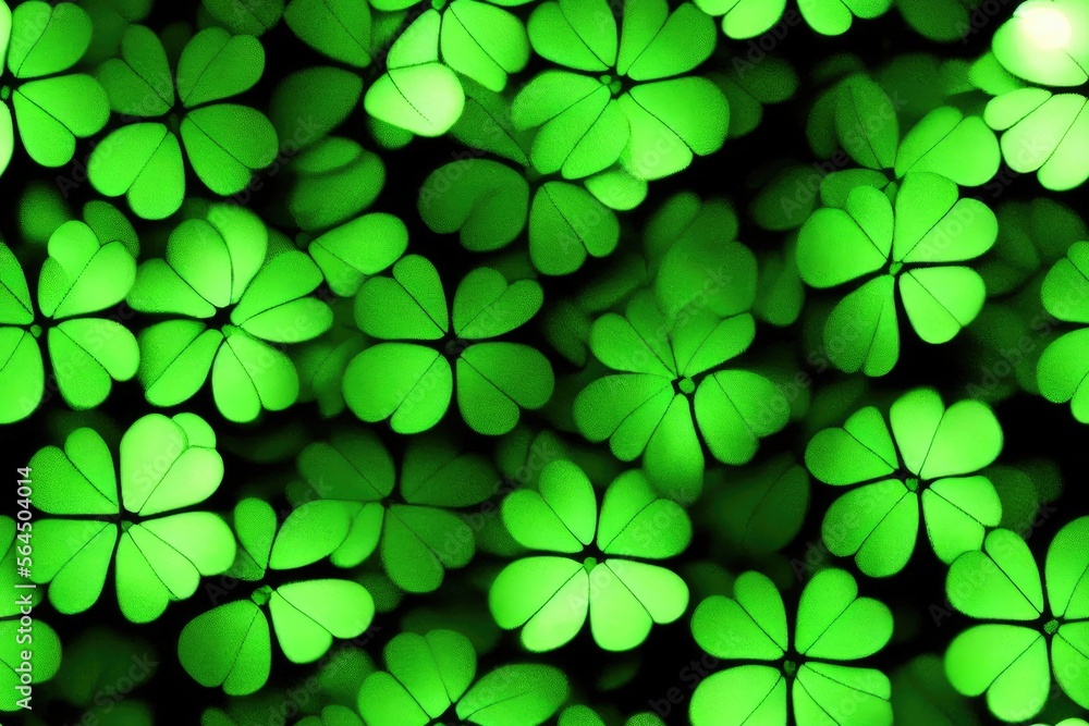 Saint St. Patrick's Day Four-Leaf Clover Clovers Shamrock Shamrocks ...