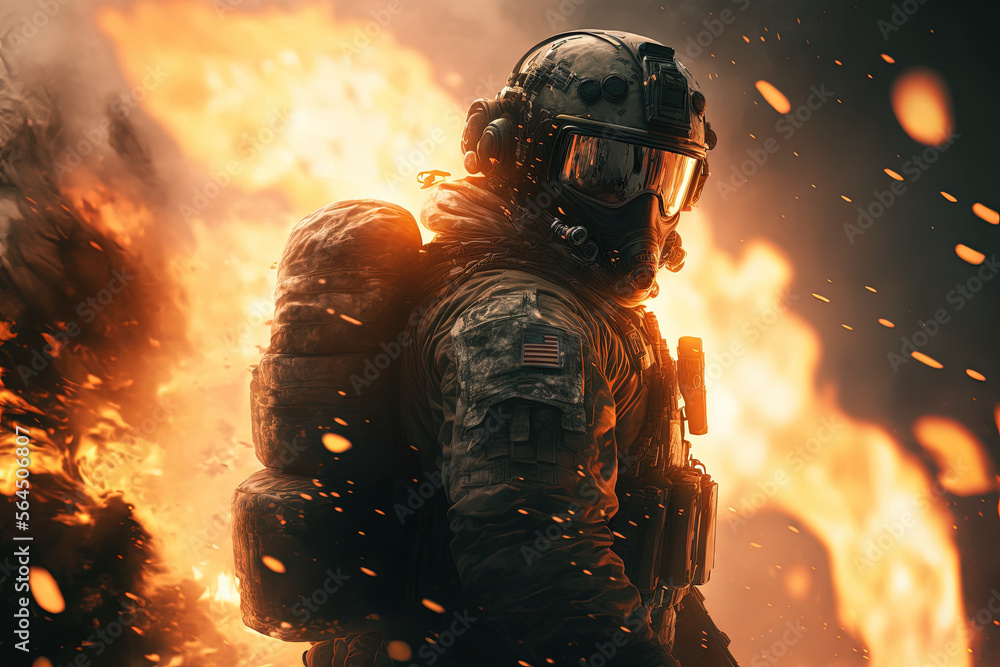 Fire and Steel: A Special Forces Soldier Equipped for Combat in Extreme ...