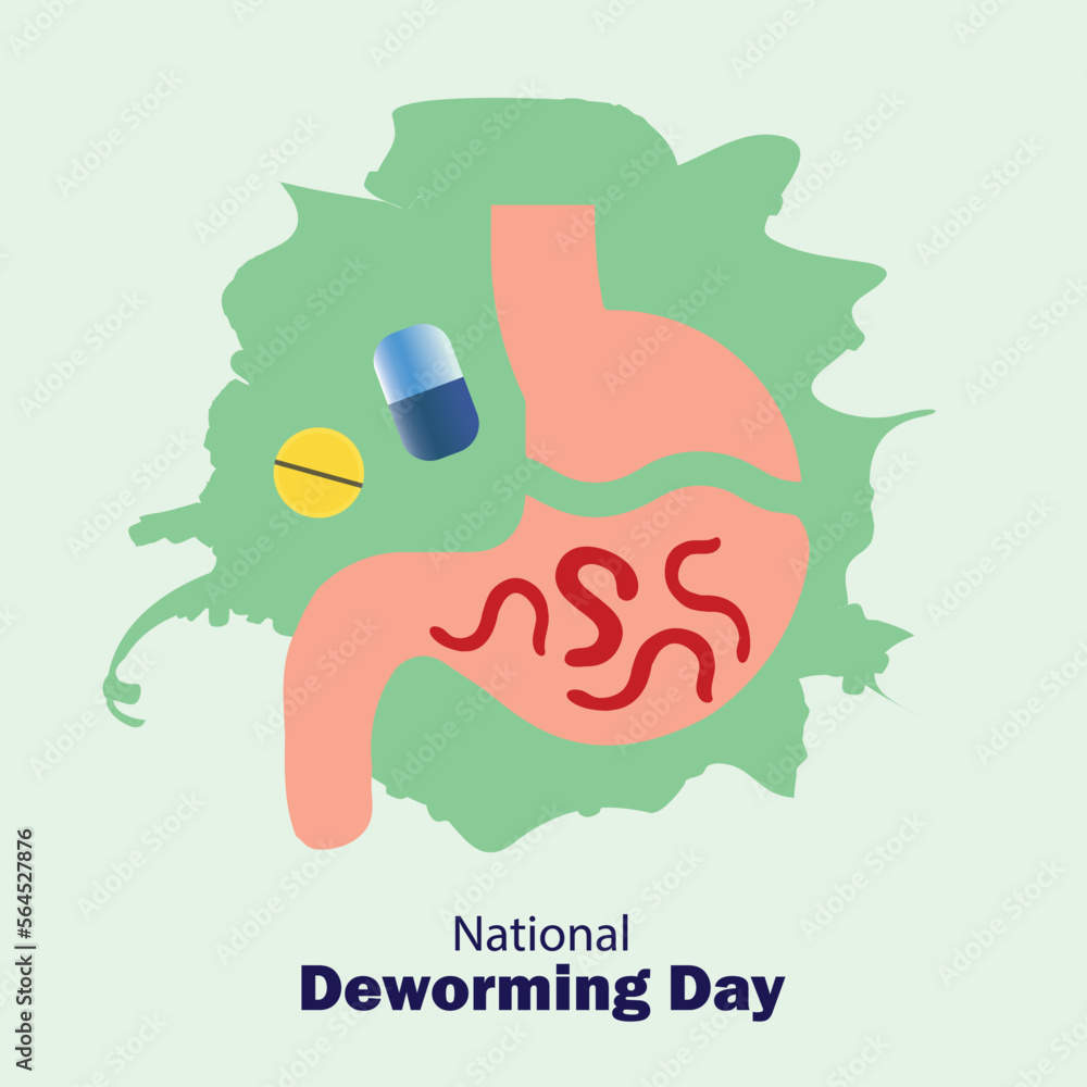 National Deworming Day, India. Vector, illustration. 10th February ...