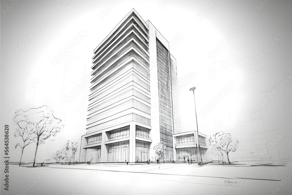 Architectural Drawings Of Skyscrapers