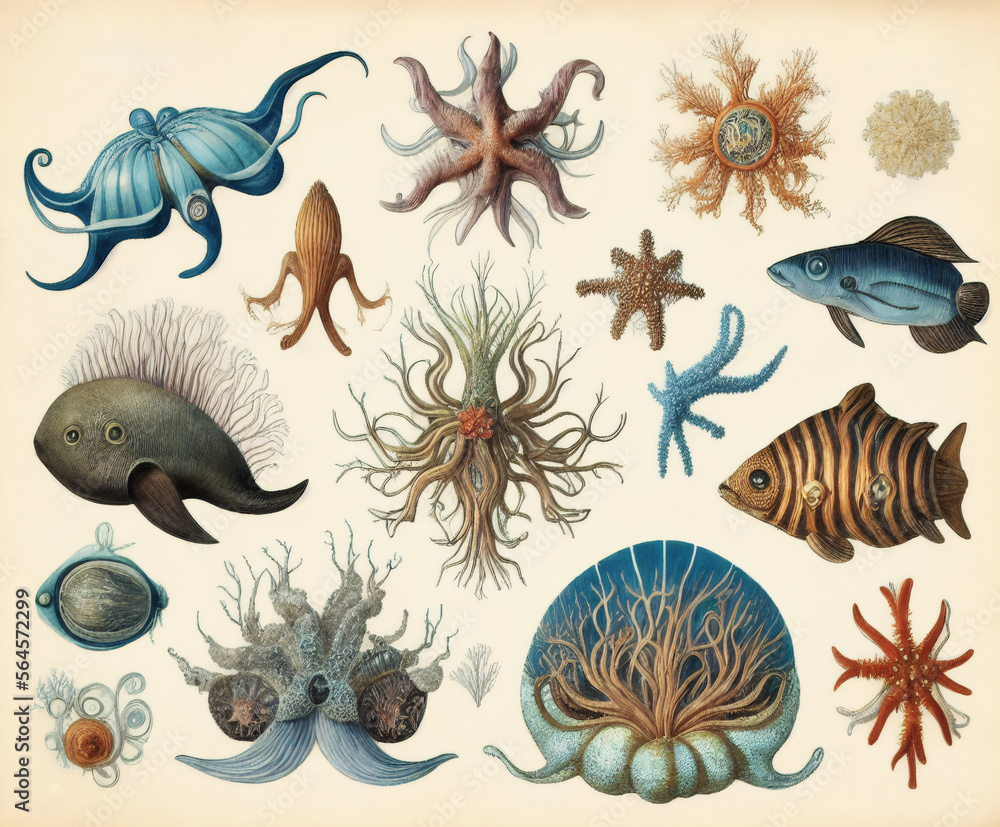 Vintage Ocean Illustration