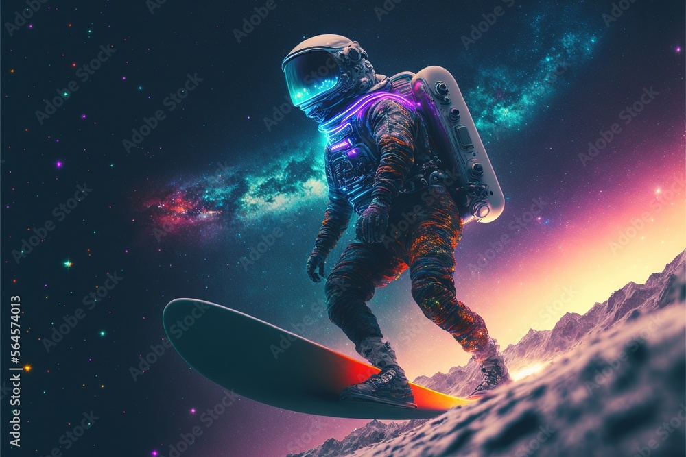 Hd Surfing Astronaut
