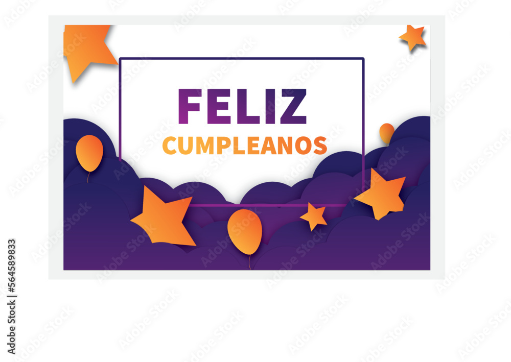 Feliz cumpleanos Stock Vector | Adobe Stock