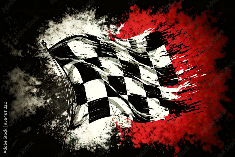 racing flag for finish motorsport of competitions for championship ...