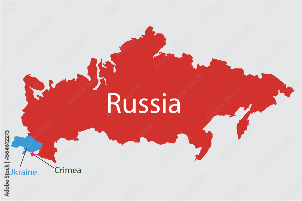 Vetor de Ukraine crisis map. Ukraine and Russia military conflict ...