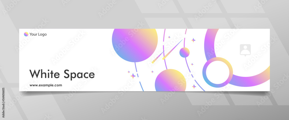Space Concept Digital Agency Banner Design Stock Vector | Adobe Stock