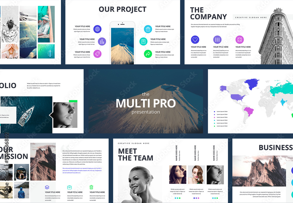 Multipurpose Presentation Template Stock Template | Adobe Stock