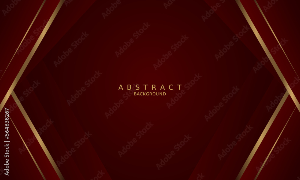 dark red luxury premium background and gold line. Stock Vector | Adobe ...