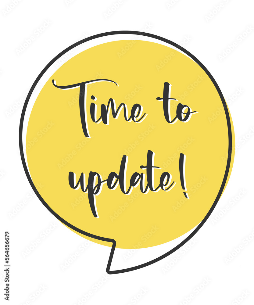 Time to update comic speech bubble in pop art style. Comic speech ...