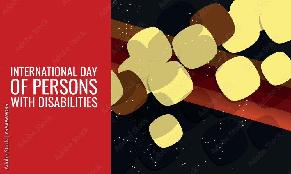 international day of persons with disabilities.Geometric design ...