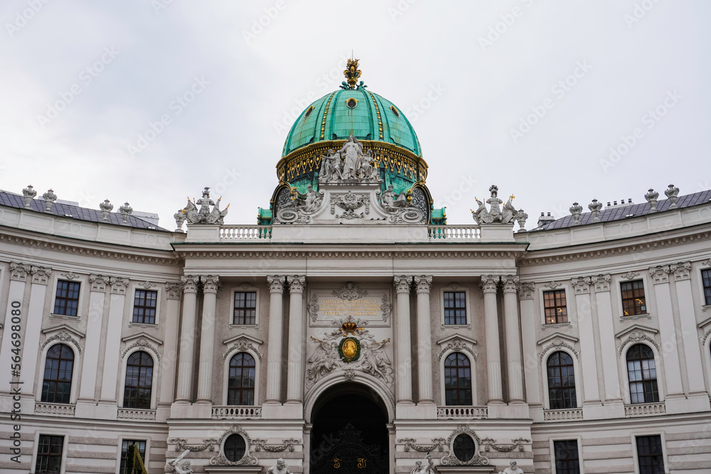 The famous Hofburg Palace, former principal imperial palace of the ...