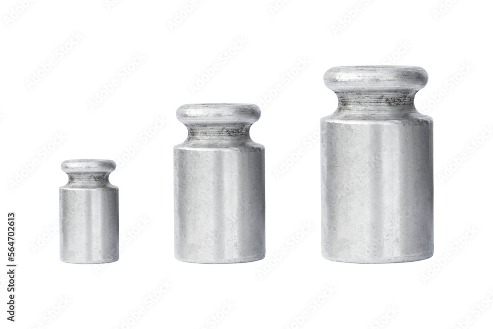 weights for calibrating scales, measuring weights isolated from the ...