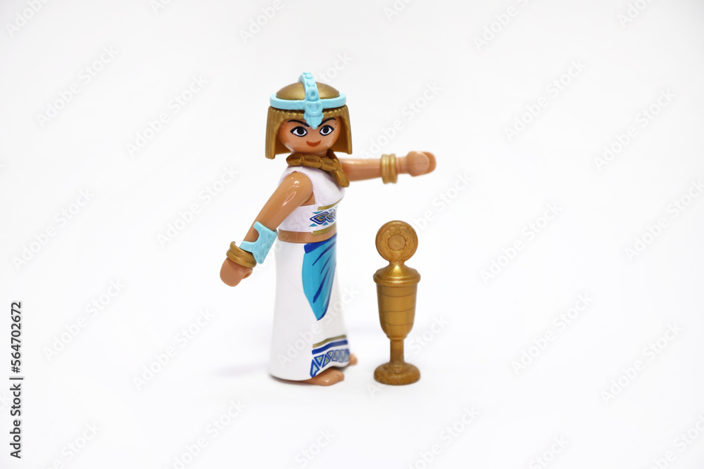 Pharaoh of ancient Egypt. Cleopatra. Queen of Egypt. Playmobil figures ...