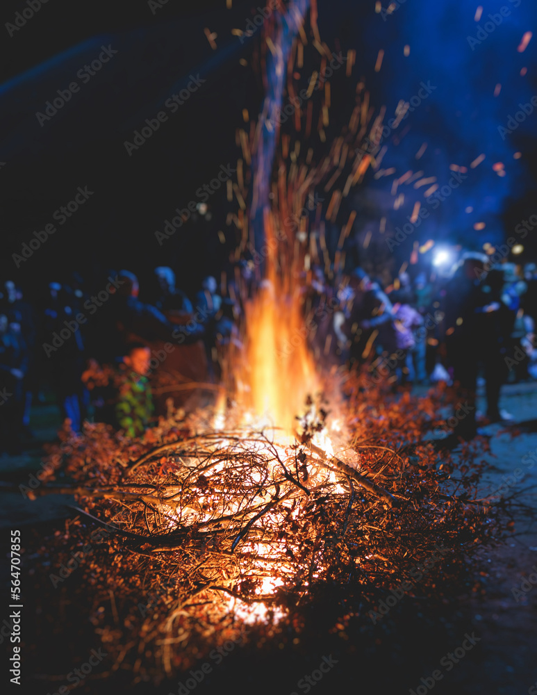 Orthodox Christmas celebration in Montenegro and Serbia, process of ...