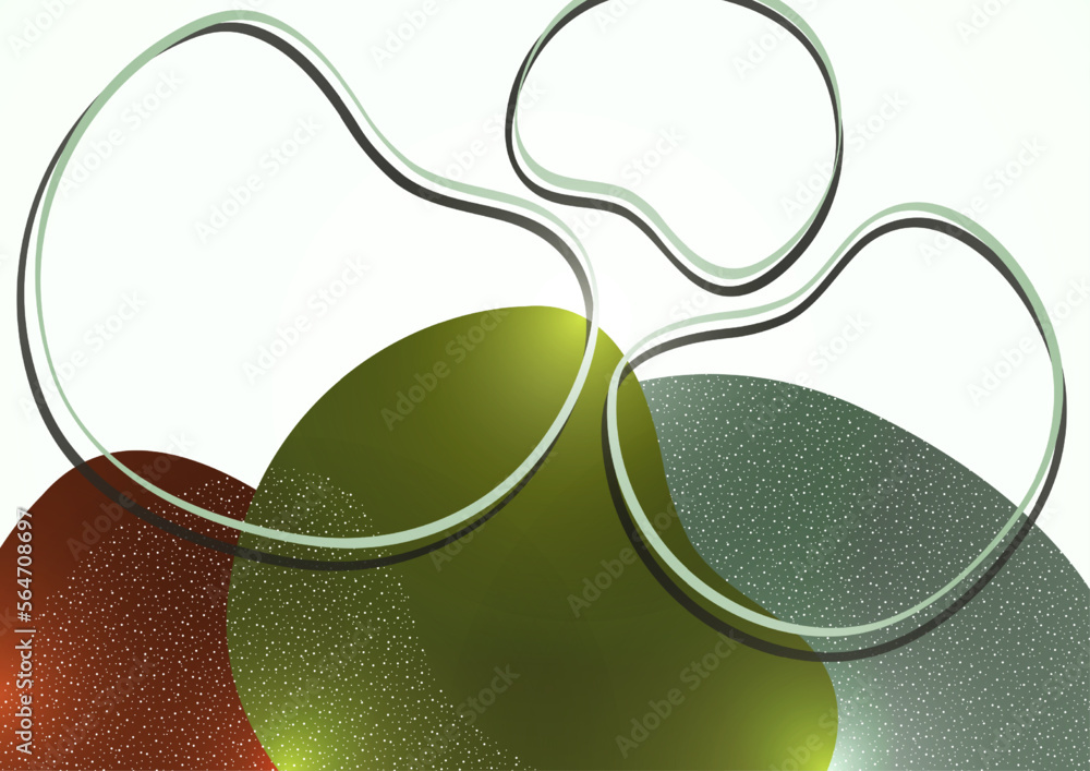 Abstract overlay shapes. Wavy shapes, smooth fluid gradient elements ...