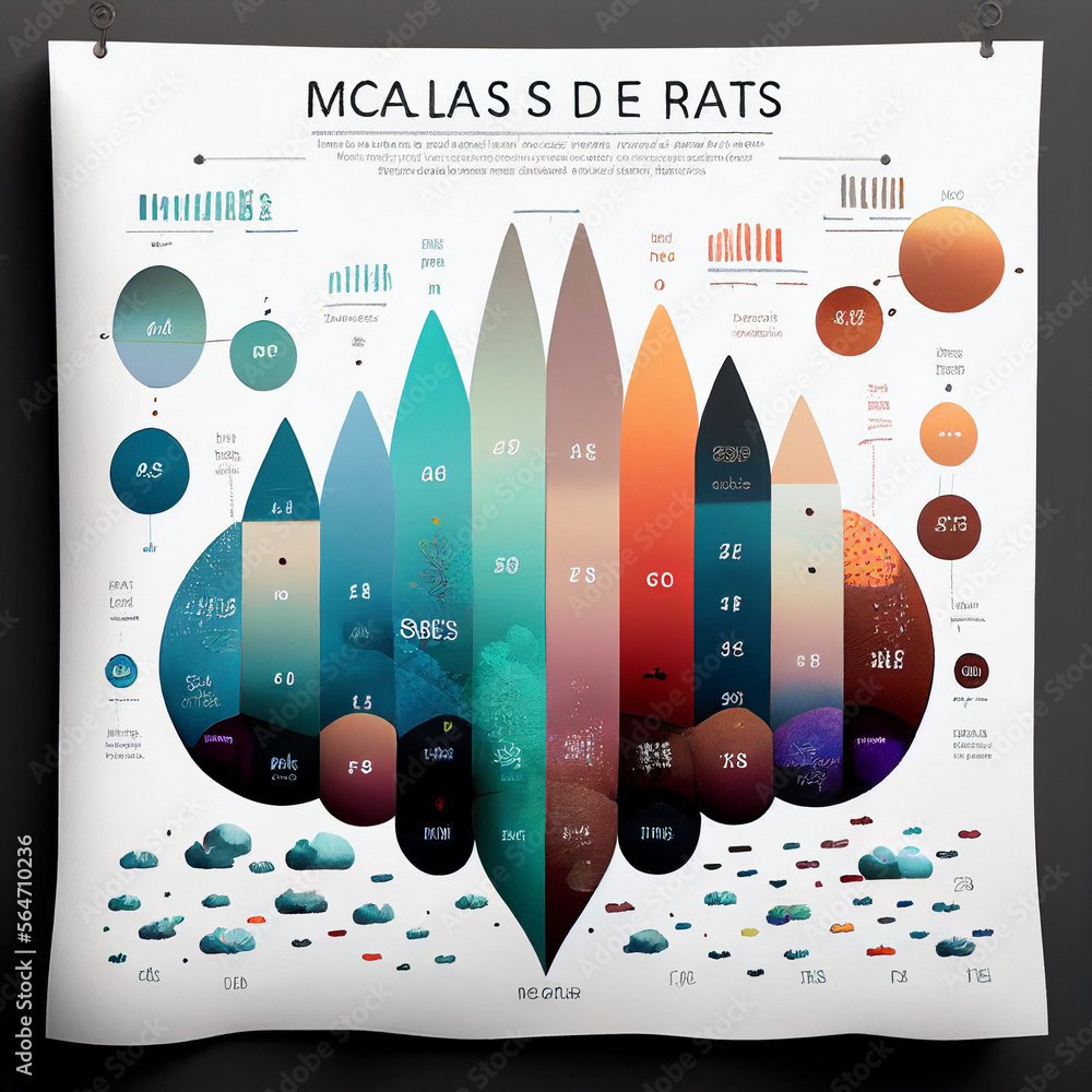 Diagrama de colores y equipos Stock Illustration | Adobe Stock