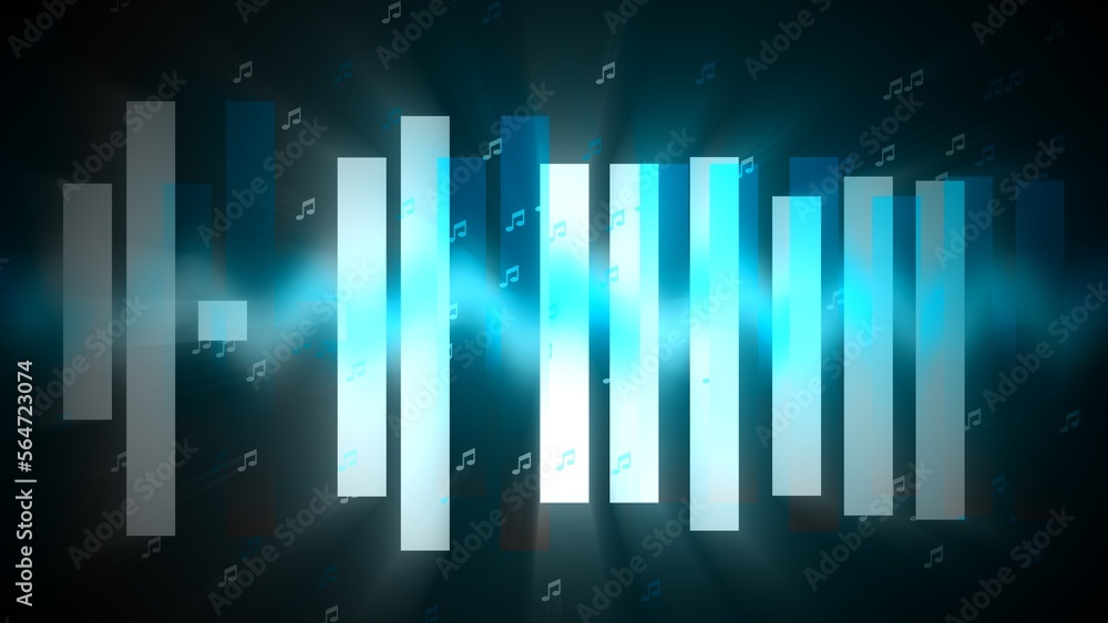 Audio levels wave chart and graph illustration Stock Illustration ...