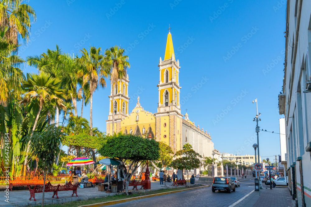 The historic Mazatlan Cathedral, or Cathedral Basilica of the ...
