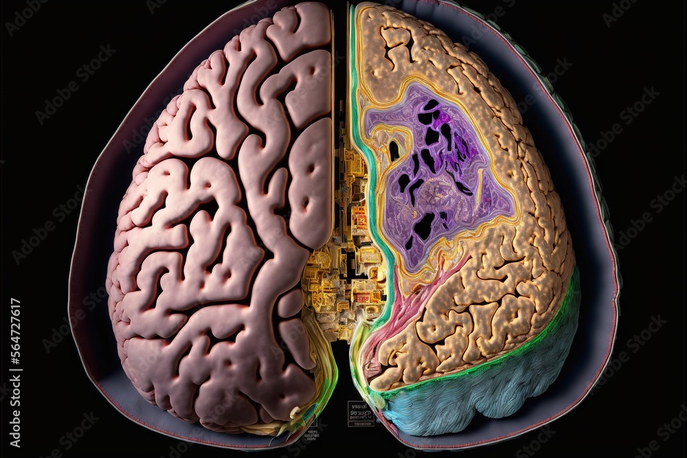 a diagram of the human brain showing the different areas of the brain ...