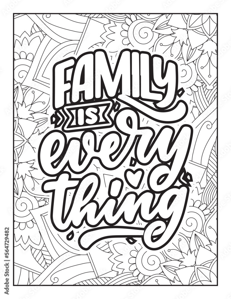 Vetor de Affirmative quotes coloring page. Positive quotes. Good vibes ...