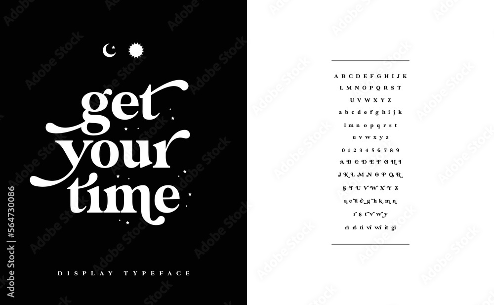 Classic modern alphabet, elegance typography. Elegant letters font and ...
