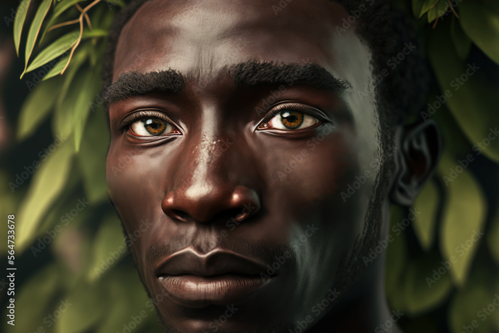 Generative AI of black man in traditional clothes Photos | Adobe Stock