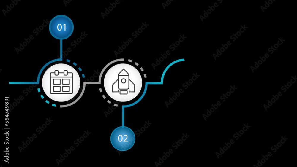 Vídeo do Stock: Animated MVP launch infographic. Product development ...