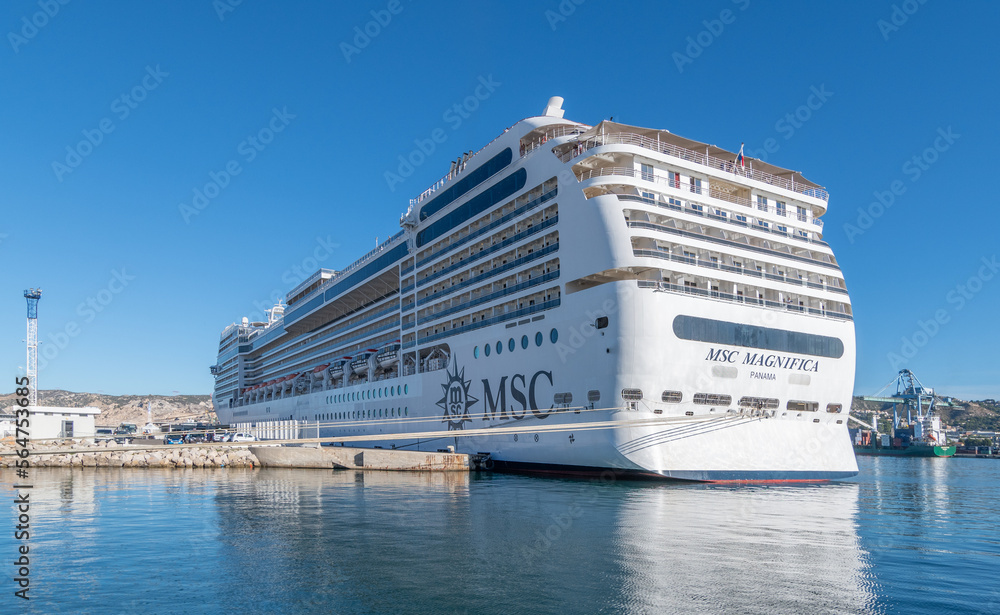 Marseille, France - 11 septembre 2022 : Le navire de croisière le MSC ...