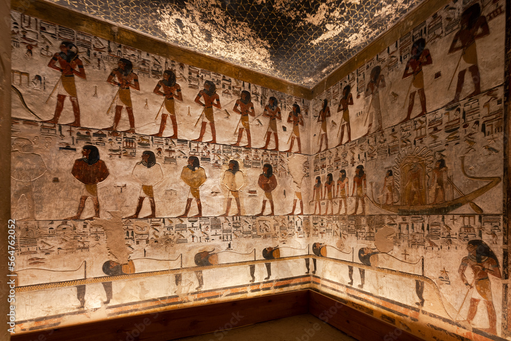 Tomb of Seti First at the Valley of Kings . Luxor west bank . Egypt ...