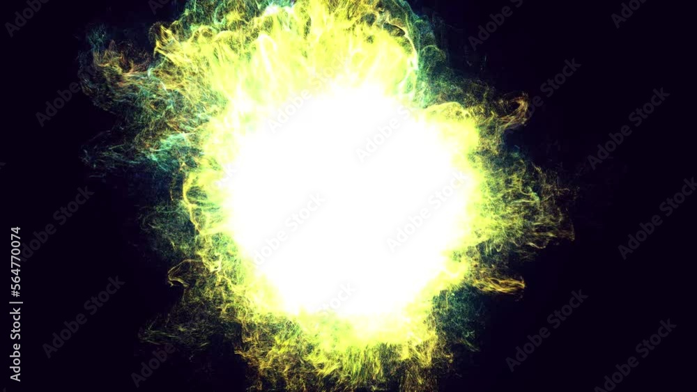 Glow particles spread like Ink effect. Luma matte as alpha channel ...