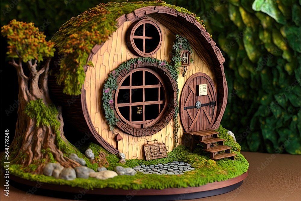 The Water Wheel Fairy House little mansion fit for a gnome or a hobbit ...