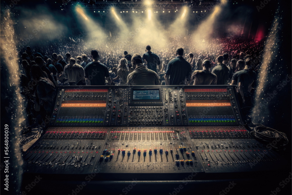 mixer, concert, music party, Made by AI,Artificial intelligence ...