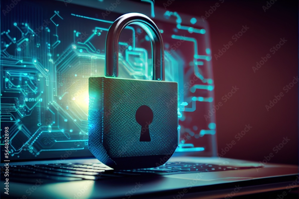 Cyber security of personal data on a laptop. Protecting personal data ...