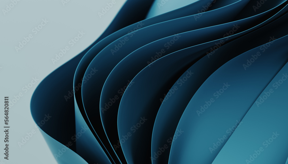 Floating blue fabric Stock Photo | Adobe Stock