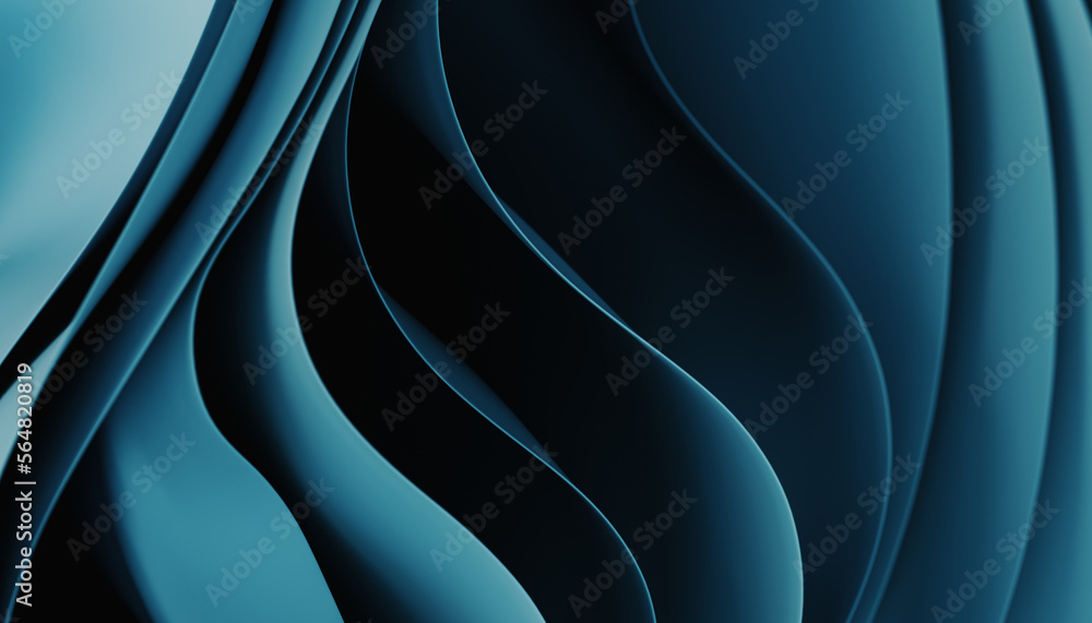 Floating blue fabric Stock Photo | Adobe Stock