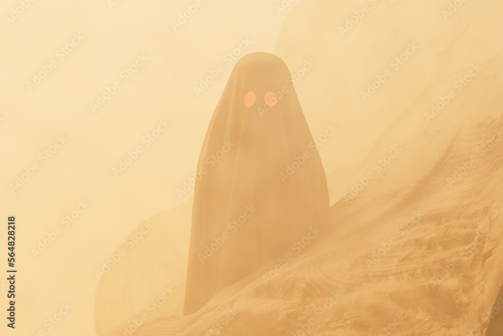 creepy ghost. 3d render Stock Photo | Adobe Stock