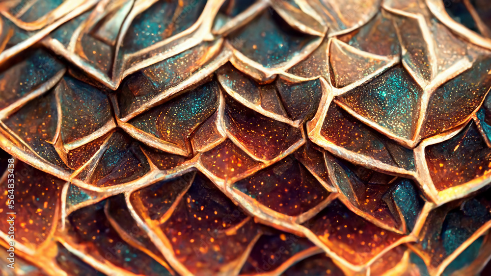 Simple background made of dragon scale armor illustration Generative AI ...