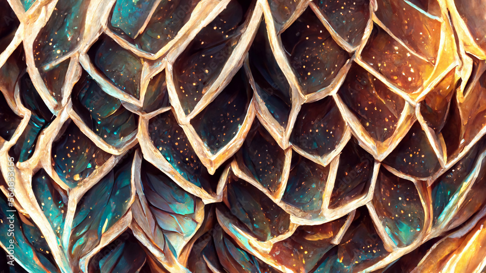 Simple background made of dragon scale armor illustration Generative AI ...