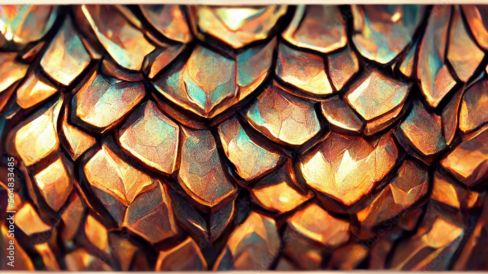 Simple background made of dragon scale armor illustration Generative AI ...